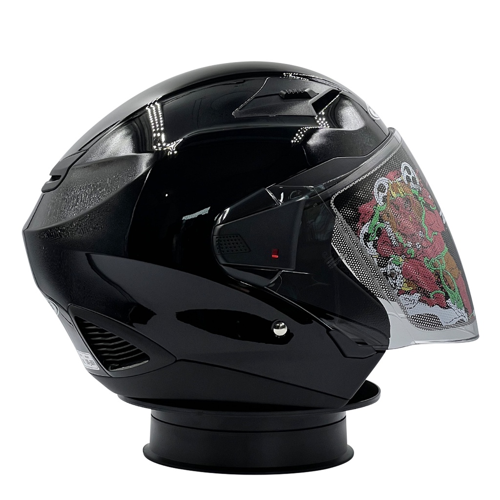 Jual Helm ZEUS ZS 611 Double Visor Black | Shopee Indonesia
