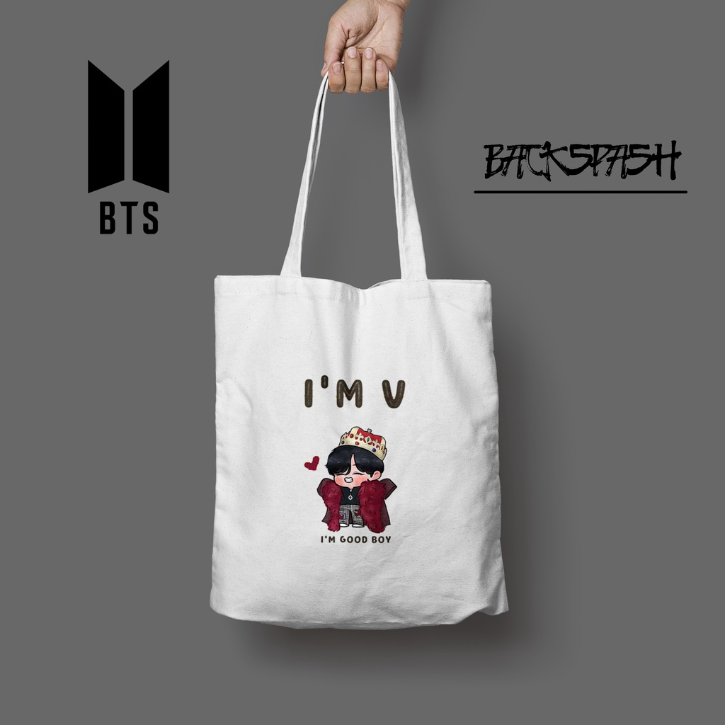 Jual Totebag Tas BTS ARMY Jungkook Jimin Taehyung Tas Totebag Wanita II ...