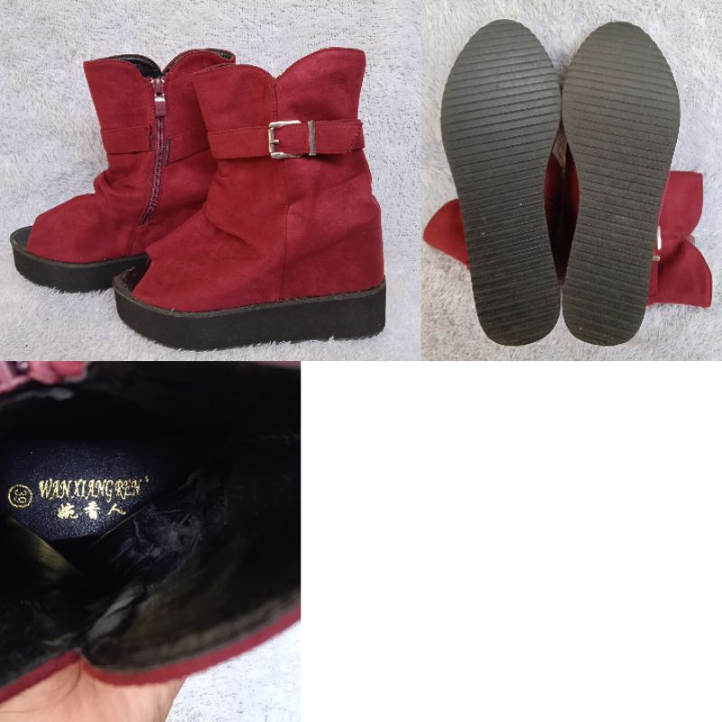 Jual NEW SEPATU BOOTS BLUDRU BRANDED MERK WAN XIANG REN UKURAN 39 WARNA ...