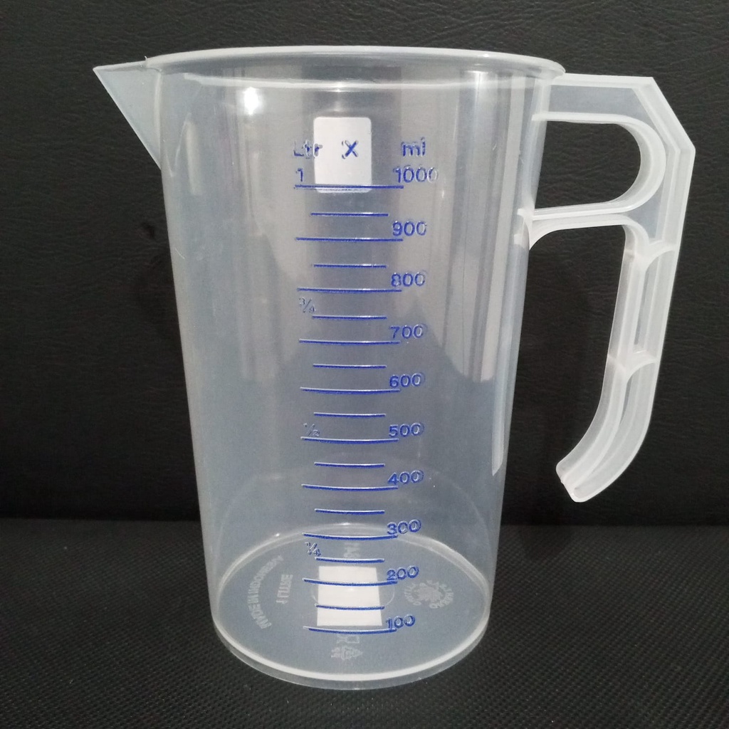 Jual Gelas Ukur 1000ml / Takaran Plastik / Measuring/Gelas ukur green leaf 1000ml / takaran air ...