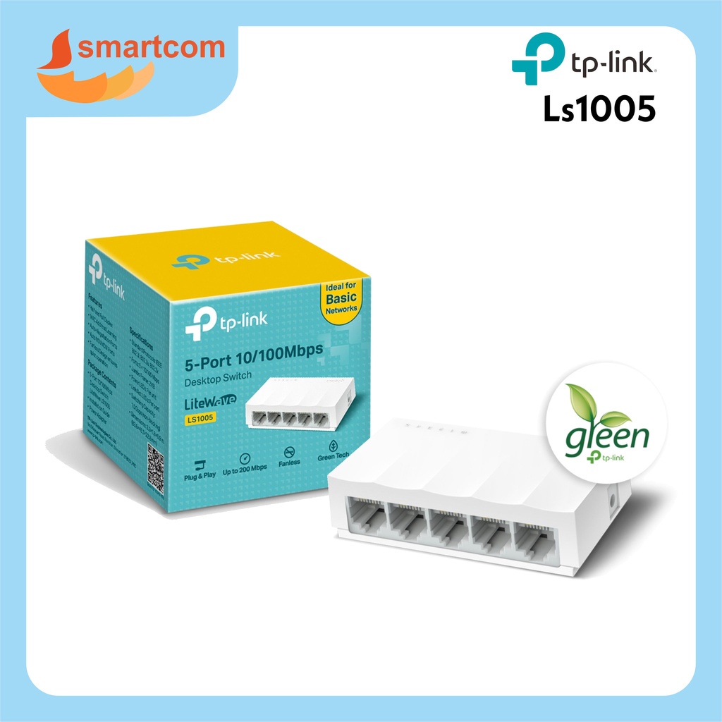 Jual Switch Hub TP LINK 5 Port LS1005 10/100Mbps Desktop Switch Hub ...