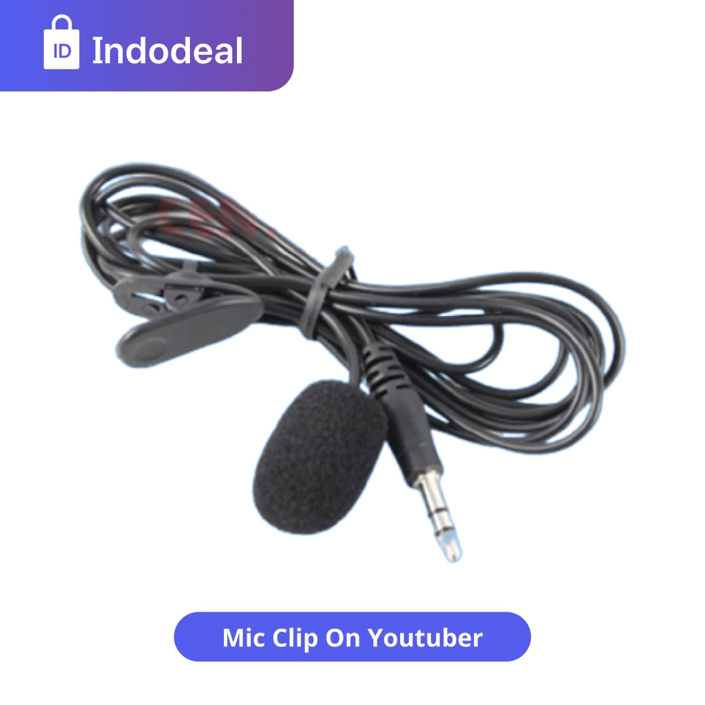 Jual Microphone Clip On Youtuber 3.5mm For Handphone / Laptop / Tablet ...