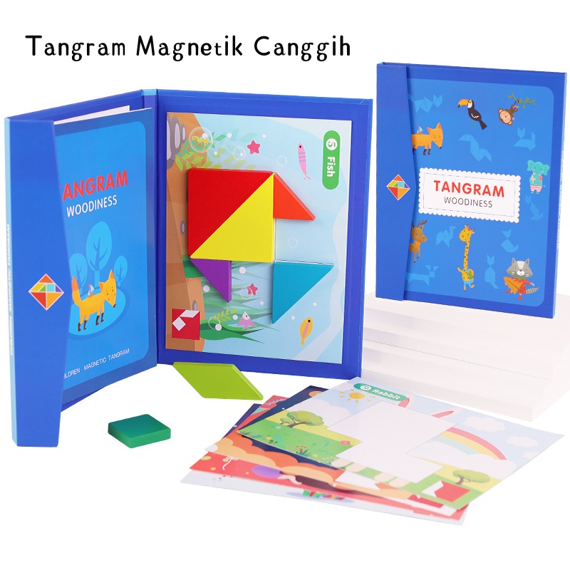 Jual [BISA COD]Mainan Balok Puzzle Mainan Edukasi Anak Montessori ...