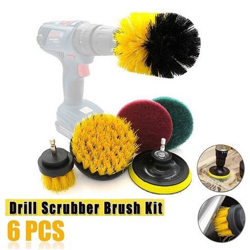 Jual Kepala Sikat Bor Elektrik 6 Pcs Power Cleaning Head Mata Bor Sikat ...