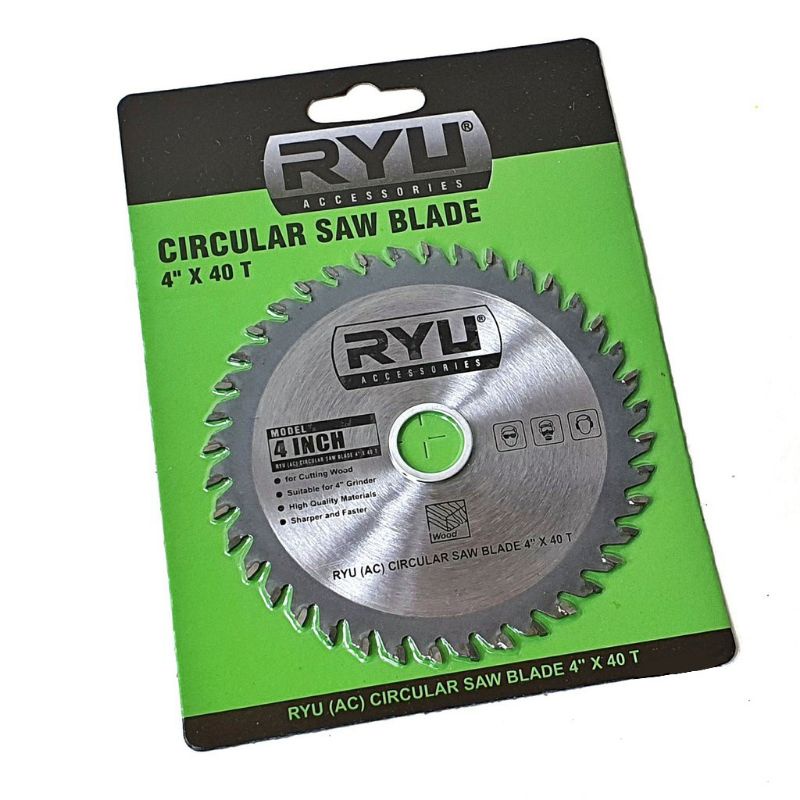 Jual Mata Gergaji Kayu 4" x 40T RYU / Circular Saw Blade | Shopee Indonesia