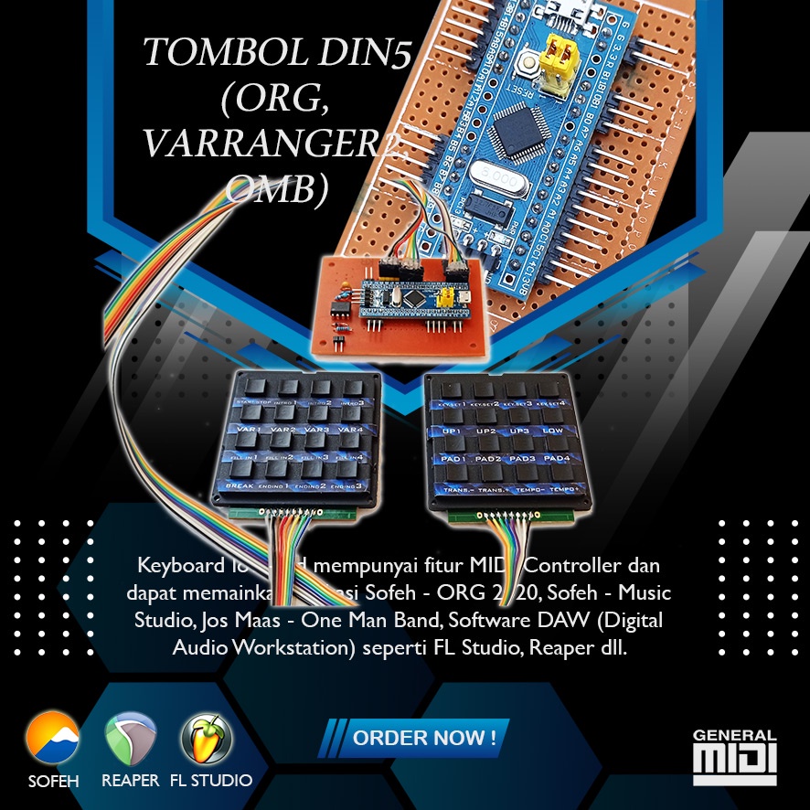 Jual Tombol Controller Universal ORG 2020/2024, Music Studio, OMB dan ...