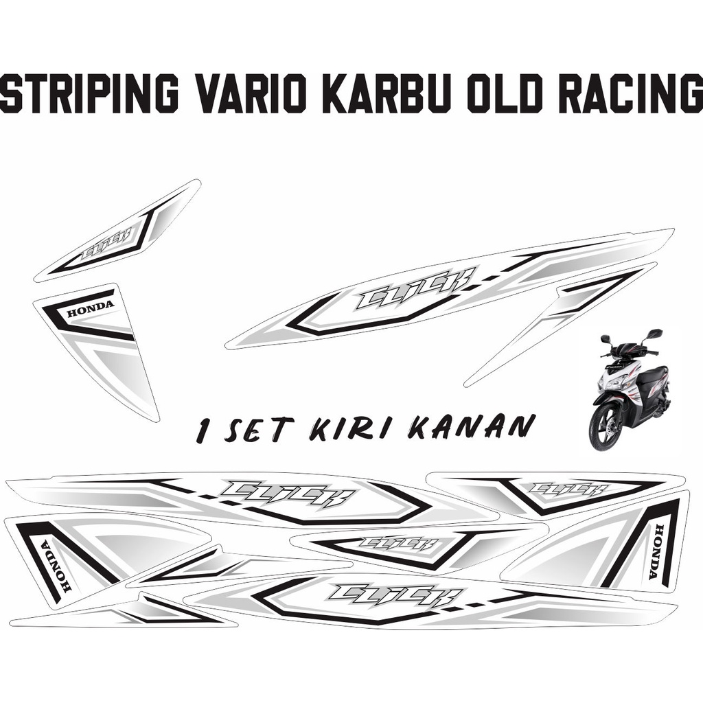 Jual STRIPING VARIASI HONDA VARIO KARBU110 NAMA CLICK VARIAN LIS ...