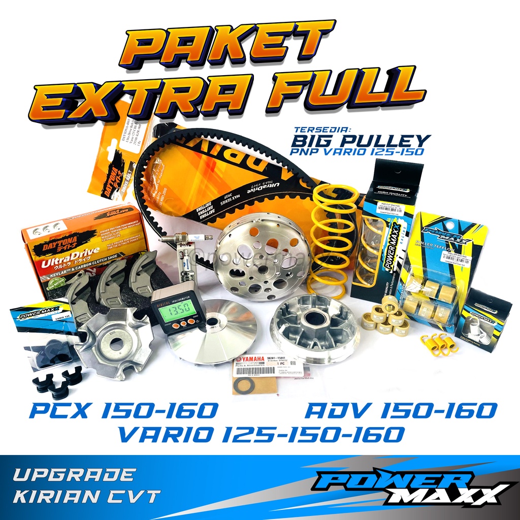 Jual PAKET EXTRA FULL UPGRADE KIRIAN CVT vario pcx adv 125 150 160 old ...