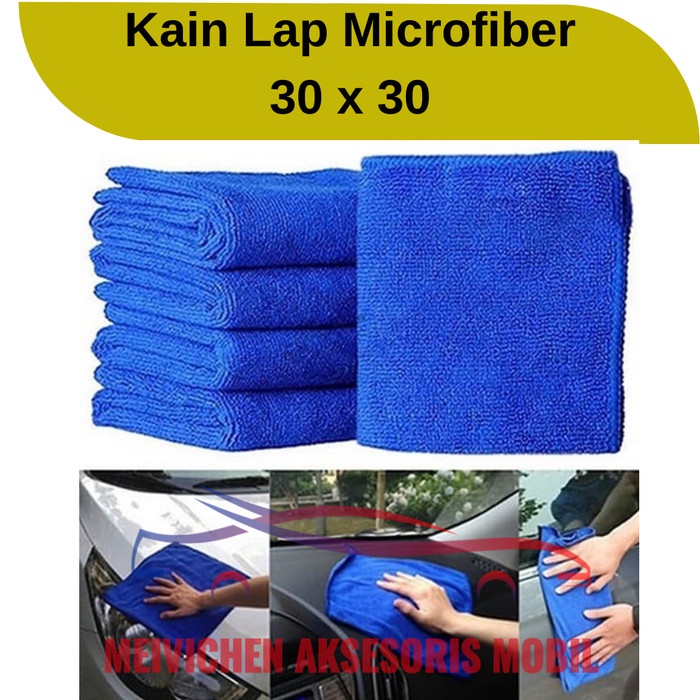 Jual Kain Lap Mobil Lap Motor Micro Fiber HALUS Wash Cloth 30 x 30 ...