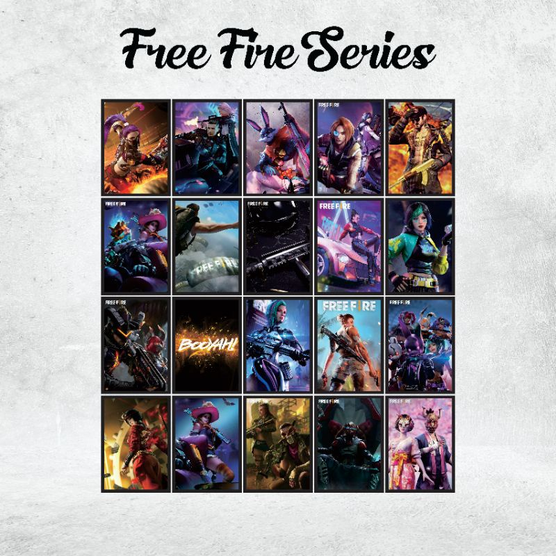 Jual Poster Dinding Aesthetic | Free Fire Series Qualitas HD | Shopee ...