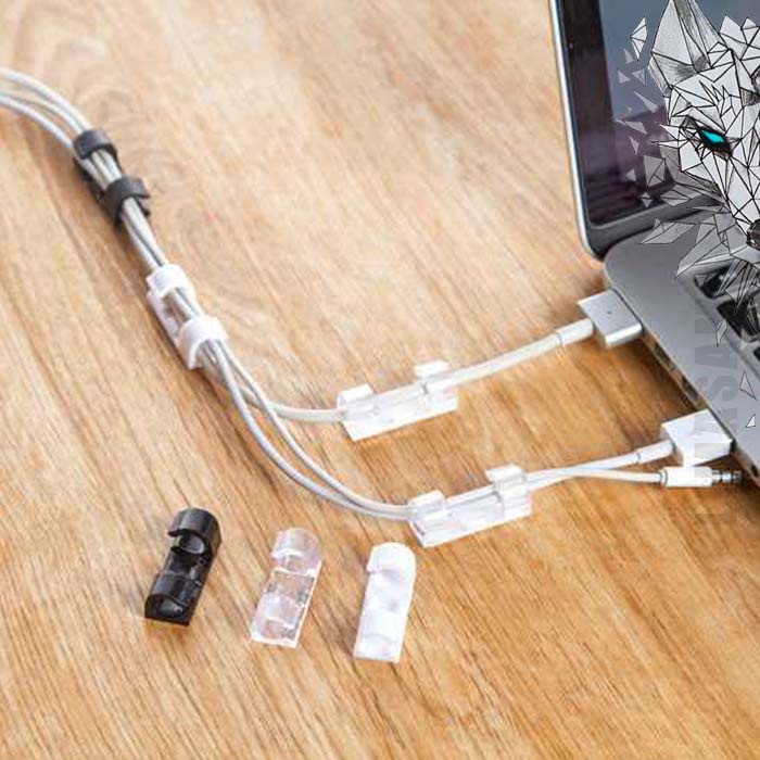 Jual [COD] Klip Kabel Tempel Organizer Dinding Meja Kerja Penjepit ...