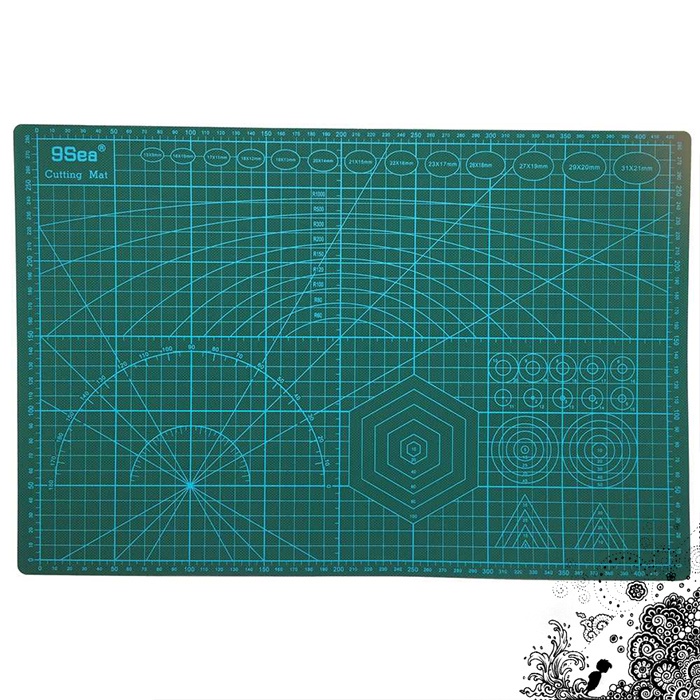 Jual [COD] Work Cutting Mat Pad Pola Grid A2 A3 A4 A5 Matras Besar Luas Alas Garis Simetris ...