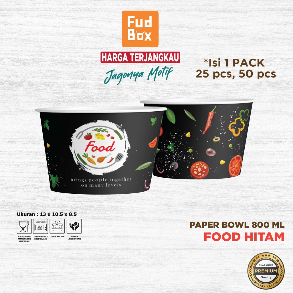 Jual Paper Bowl 800 ml + Tutup | Paper Rice Bowl Mangkok Kertas Motif ...