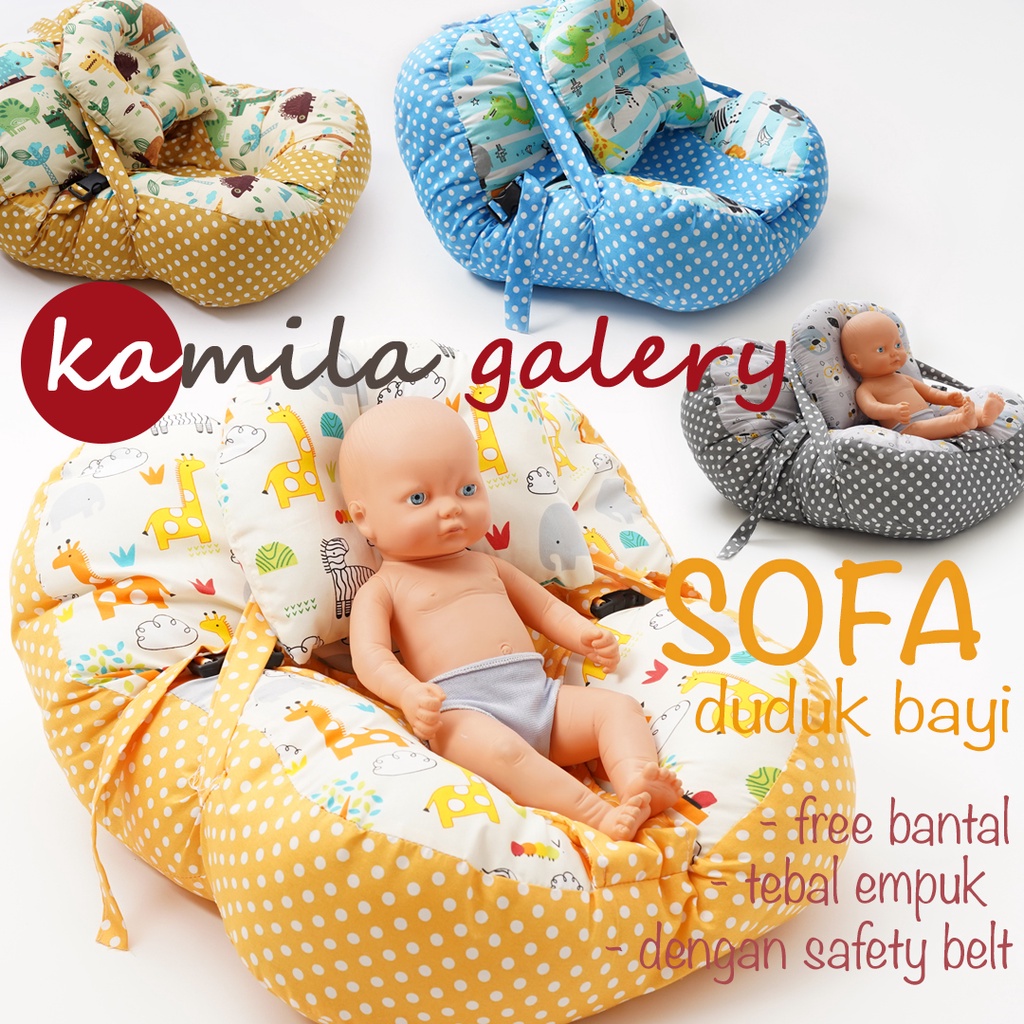 Jual SOFA DUDUK BAYI DENGAN SABUK PENGAMAN GESPER MULTIFUNGSI BISA ...
