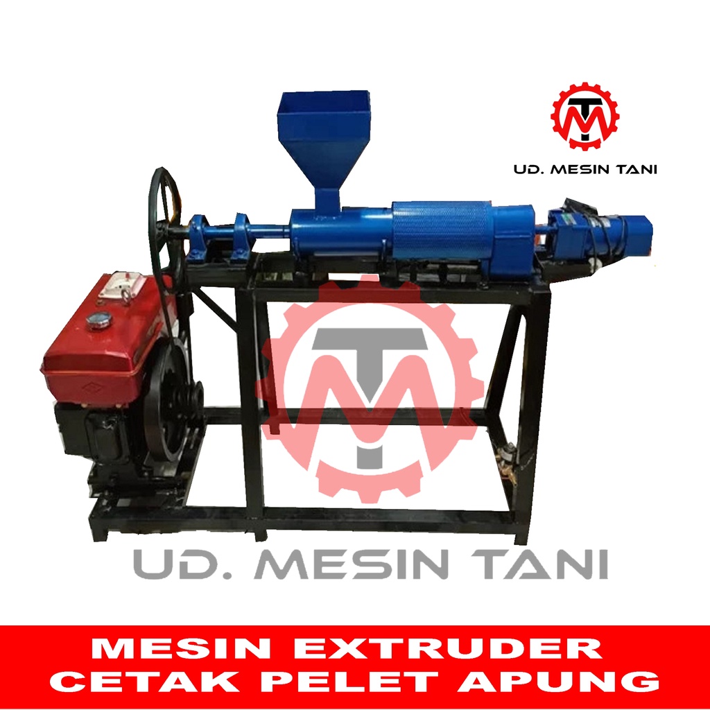 Jual MESIN EXTRUDER CETAK PELET APUNG LENGKAP DISEL 16 HP | Shopee ...