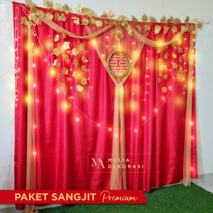 Jual Paket Dekorasi Diy Backdrop Sangjit Premium Baki Sangjit Shuang Xi ...