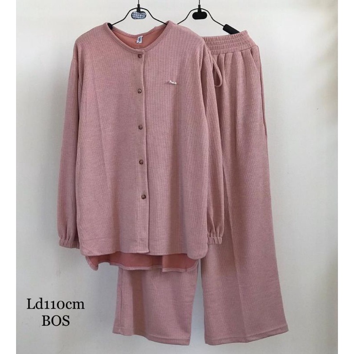 Jual ONE SET KNIT RAJUT IMPORT KANCING HIDUP SETELAN RAJUT KANCING ...
