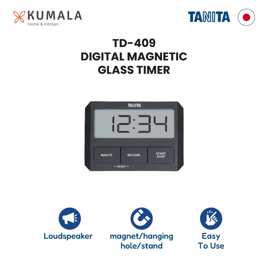 Jual TANITA TD-409 Timer Dapur - Digital Kitchen Timer Black | Shopee ...