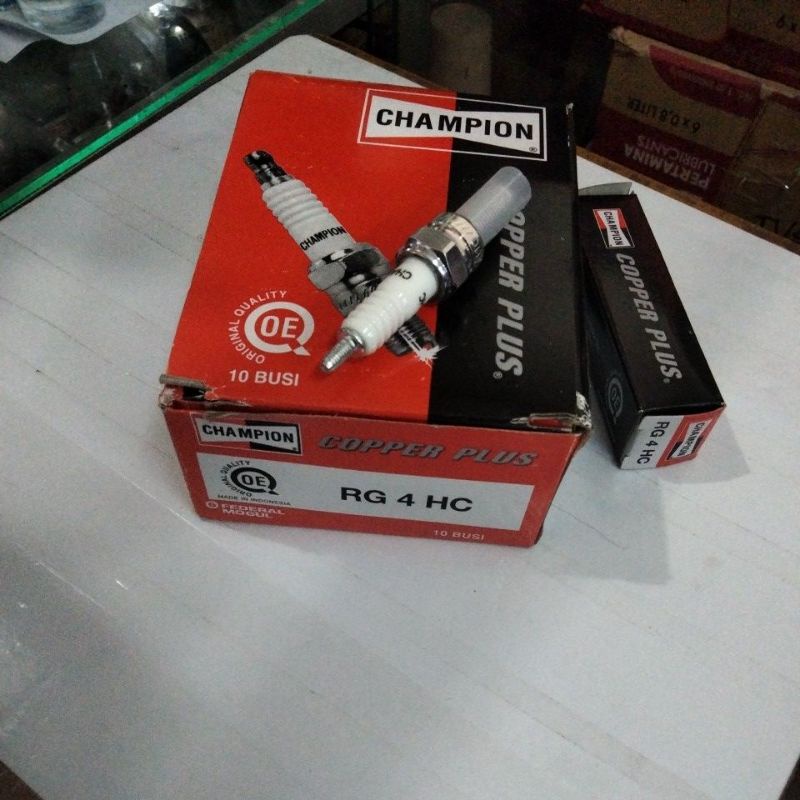 Jual Busi champion RG4HC busi kharisma busi Supra x 125 | Shopee Indonesia