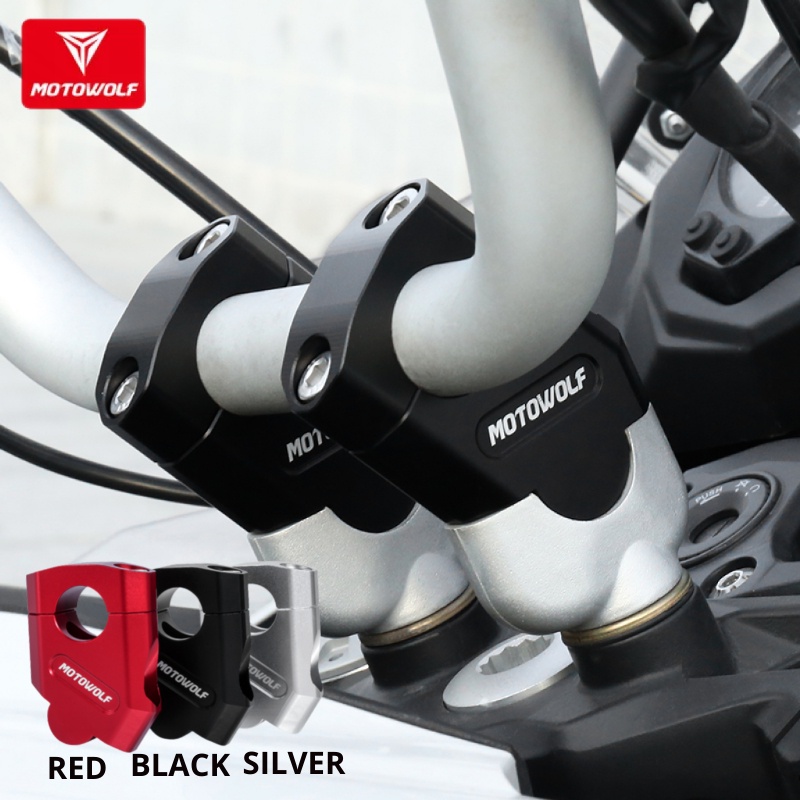 Jual Raiser Peninggi Stang Motor Motowolf Raiser Stang CNC Almunium ...