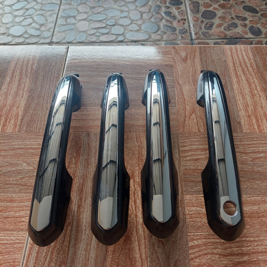 Jual handle pintu luar innova zenix type modellista chrome ori hitam ...