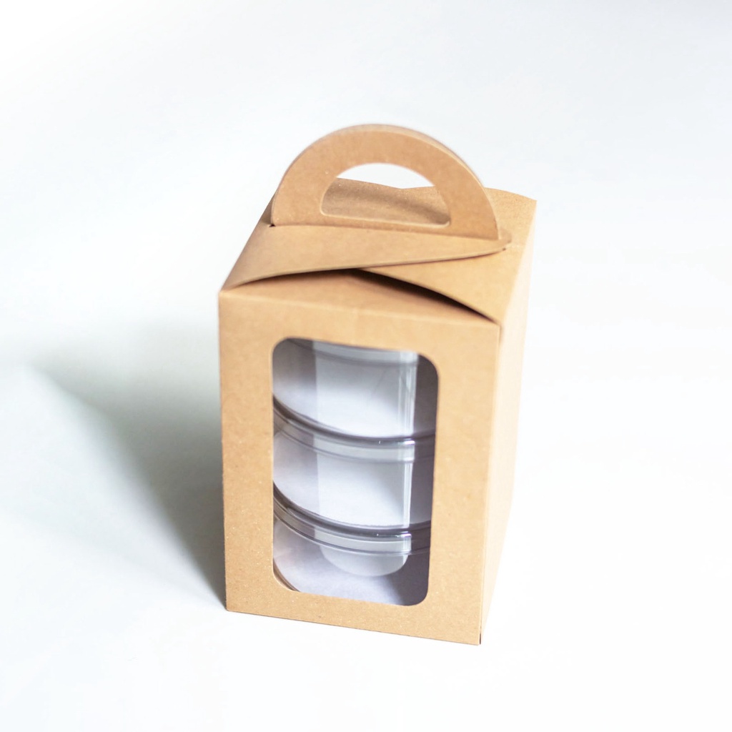 Jual Handle Box 15x15x21 Toples 500g Isi 3 Wndow Tanpa Mika Kraft ...