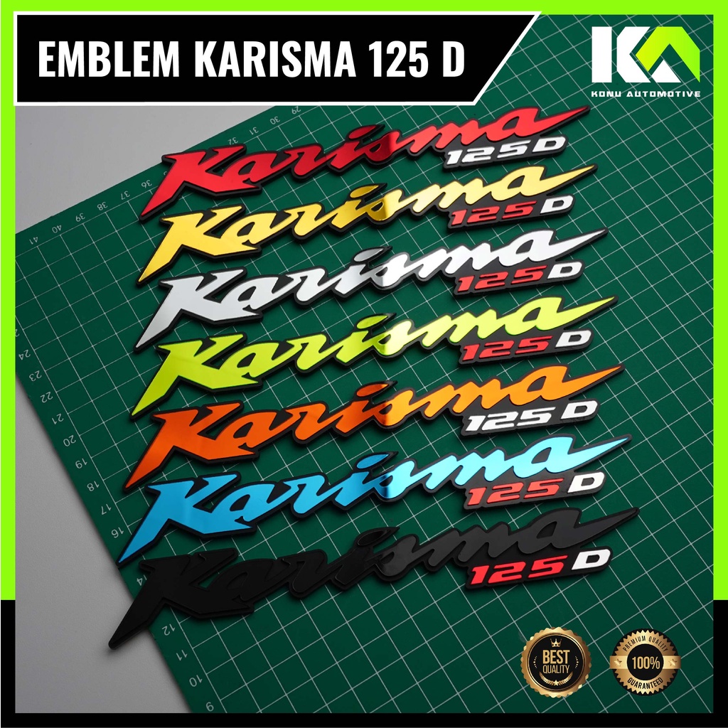 Jual 2PCS EMBLEM KARISMA 125D LOGO KARISMA 125 D TIMBUL BUKAN STIKER ...
