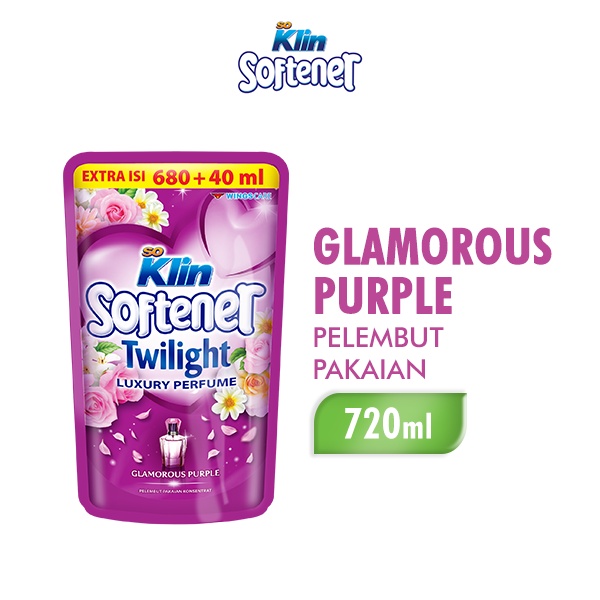 Jual Soklin Softener Twilight Pelembut Pakaian Glamorous Purple Pouch ...