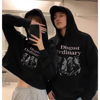 Jual DISGUST ORDINARY SWEATER HOODIE COUPLE CROOPE OR OVERSIZE | Shopee ...