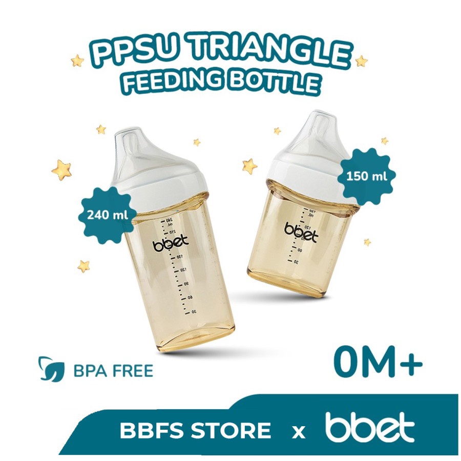 Jual COCONI BBET Triangle Feeding Bottle PPSU 150ML 240ML | Botol dot ...