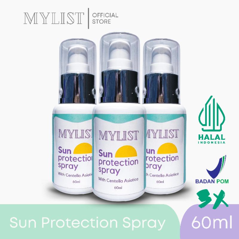 Jual (FAMILY PACK) MYLIST 3 in 1 Sun Protection Spray - Sunscreen ...