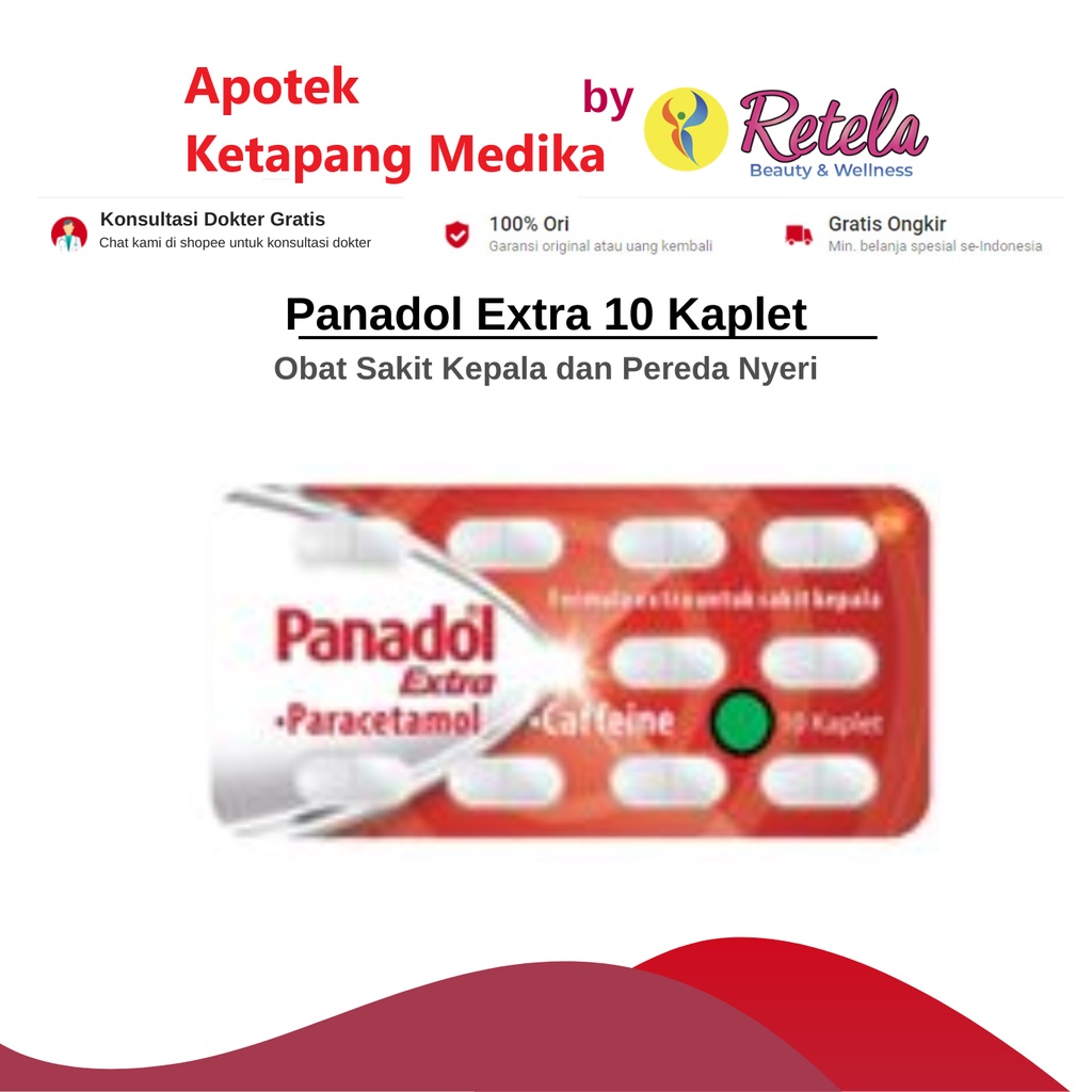 Jual Panadol Extra 1 Strip Isi 10 Tablet | Shopee Indonesia