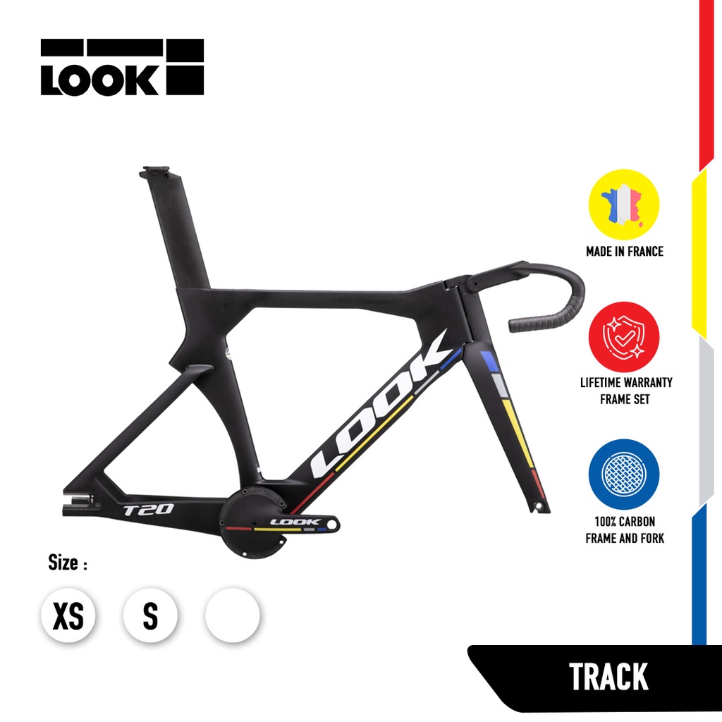 Jual LOOK Frame Road Bike Rangka Sepeda T20 Proteam Black Mat ZED T1 ...