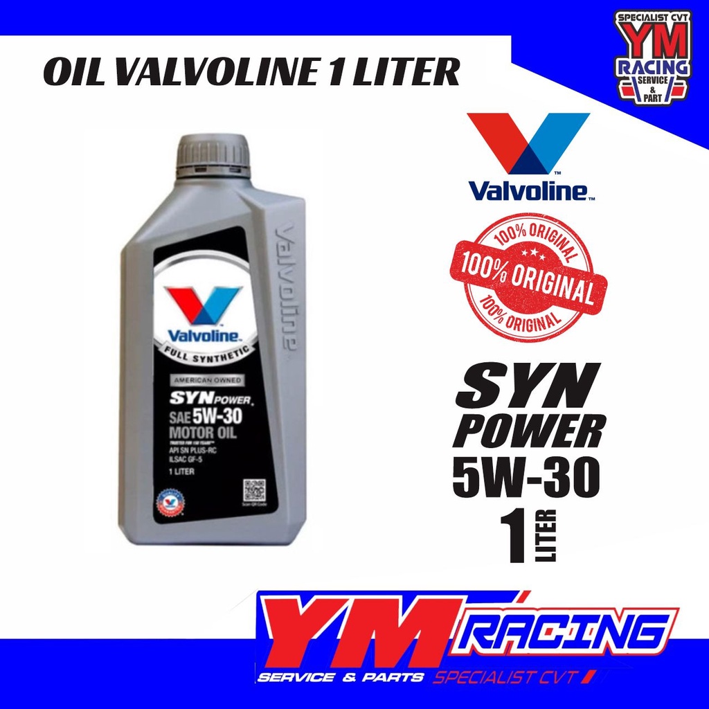 Jual VALVOLINE OIL SYN POWER SAE 5W40 MOTOR OIL API SN PLUS 1L | Shopee ...