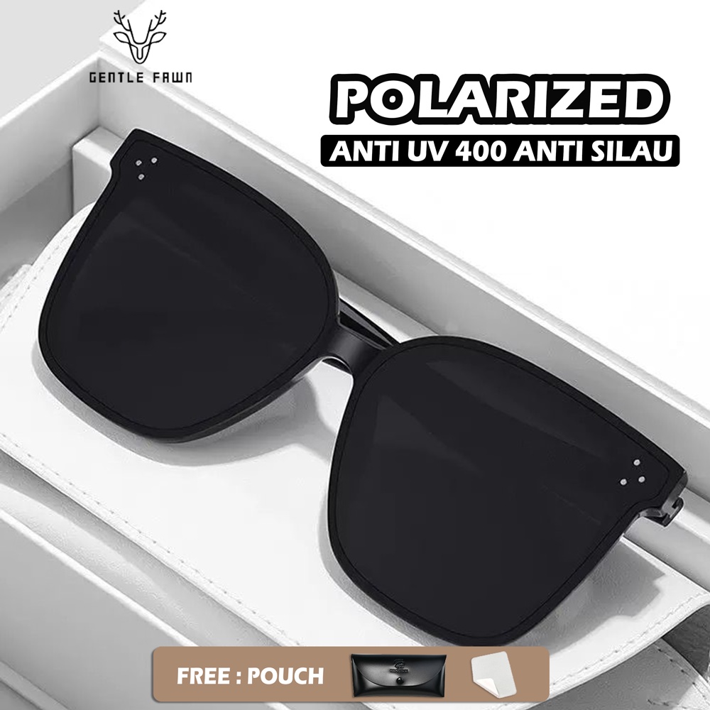 Jual Gentle Fawn Kacamata Sunglasses Polarized Korean Style Hitam Anti Silau Uv 400 Fashion Pria ...
