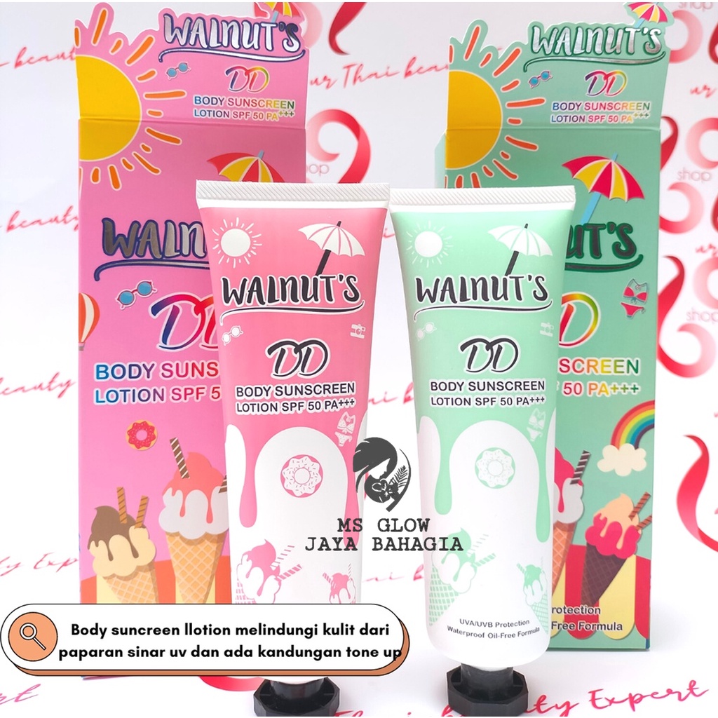 Jual WALNUT'S DD CREAM BODY SUNSCREEN LOTION SPF 50 +++ORIGINAL ...