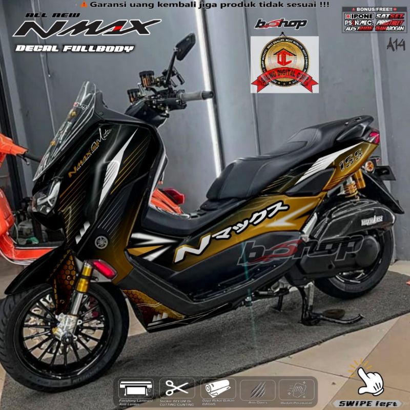 Jual decal nmax full body simple sticker variasi motor nmax | Shopee ...