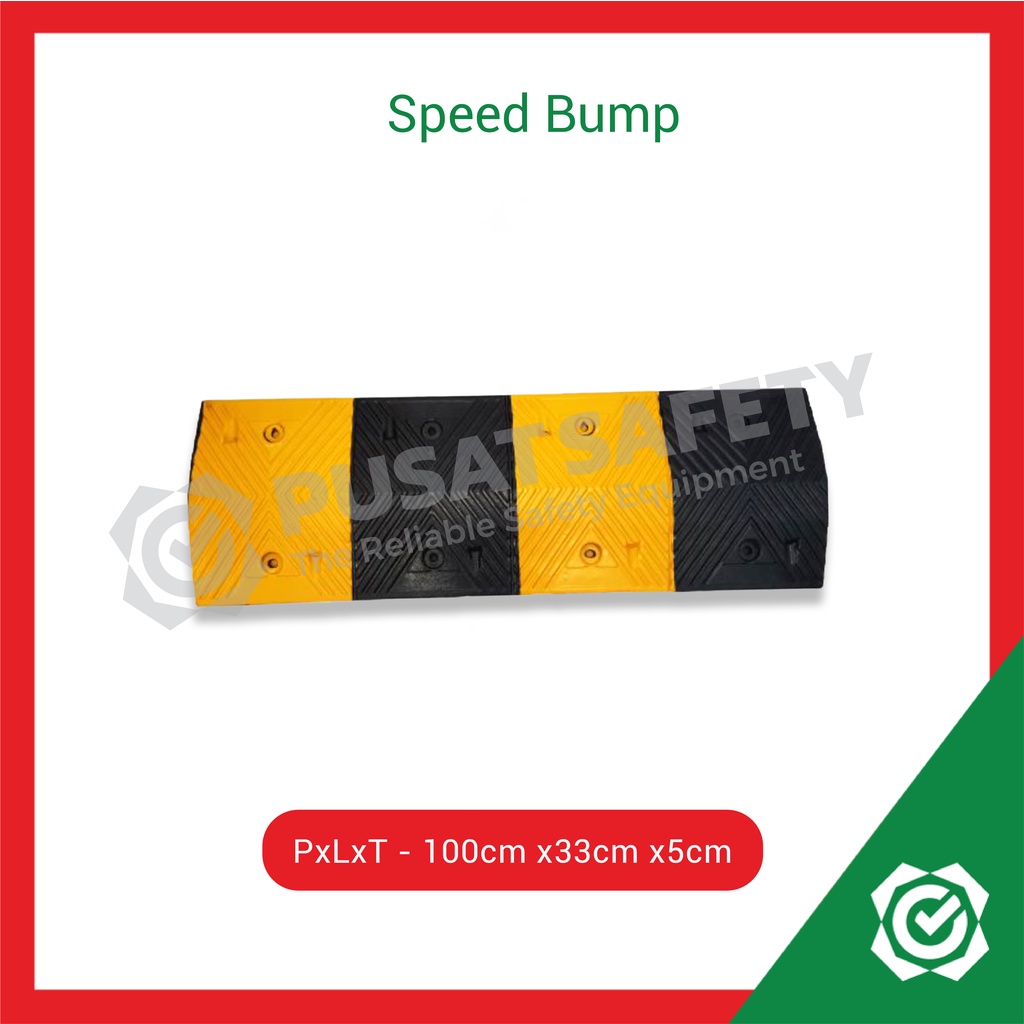 Jual Speed Humb Bump Rubber 100cm x 33cm x 5cm Polisi Tidur Karet ...