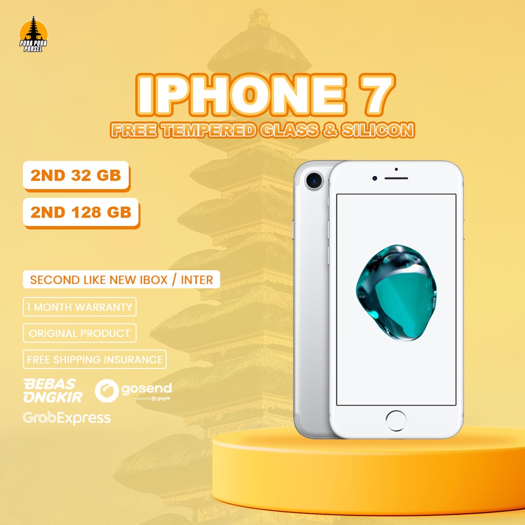 Jual IPHONE 7 32GB 128GB SECOND IBOX-INTER GARANSI | Shopee Indonesia