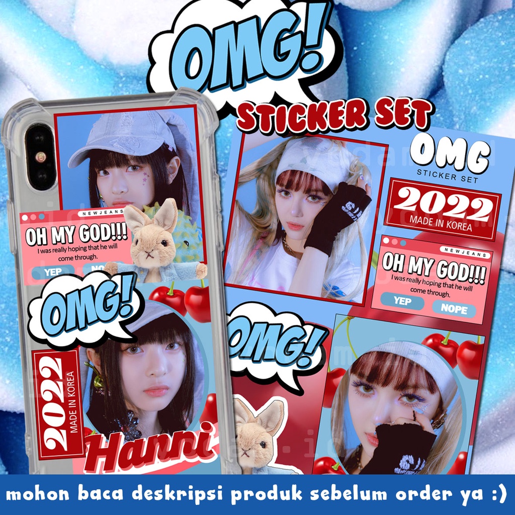 Jual DIY STICKER CASE, STICKER AESTHETIC STIKER KPOP ANTI AIR NEWJEANS ...