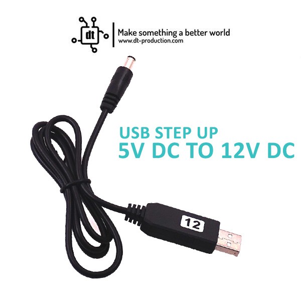 Jual Kabel USB Step Up 5v to 12v DC Power Adaptor Kualitas Bagus ...
