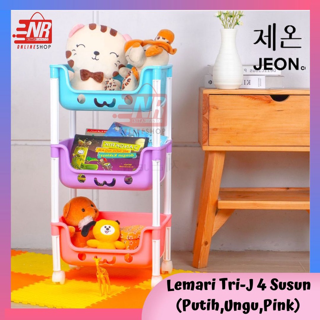 Jual Rak Serbaguna Roda Jeon Multi Purpose / Rak Mainan / Rak Susun ...
