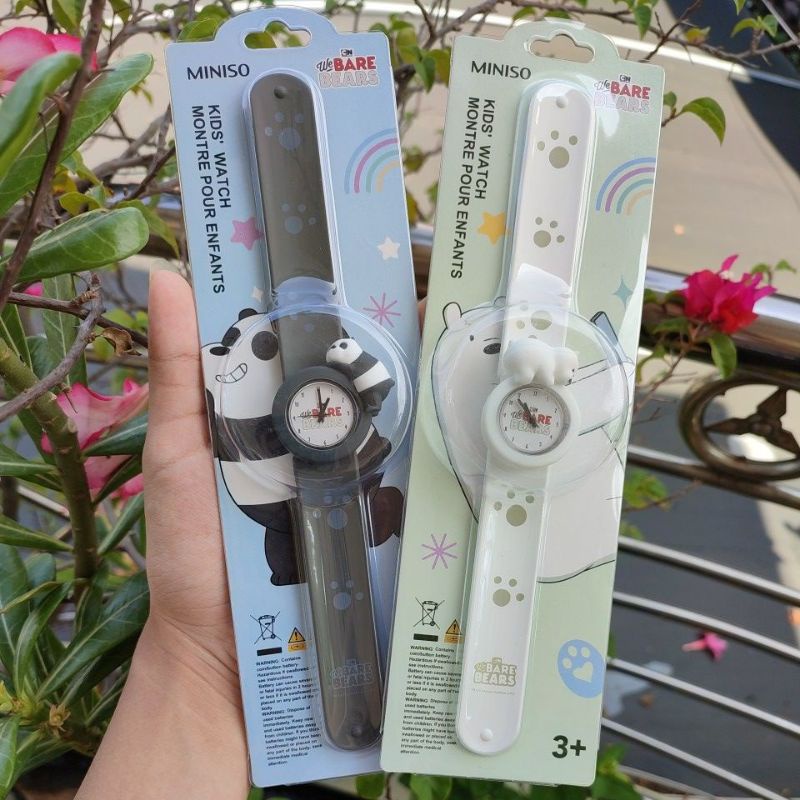 Jual MINISO WE BARE BEARS KIDS WATCH JAM TANGAN ANAK LUCU WBB ICE BEAR ...