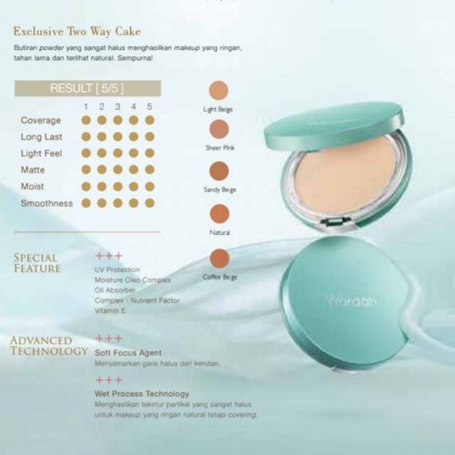 Jual Wardah Exclusive Two Way Cake | Bedak Padat I Wardah Exclusive Two ...