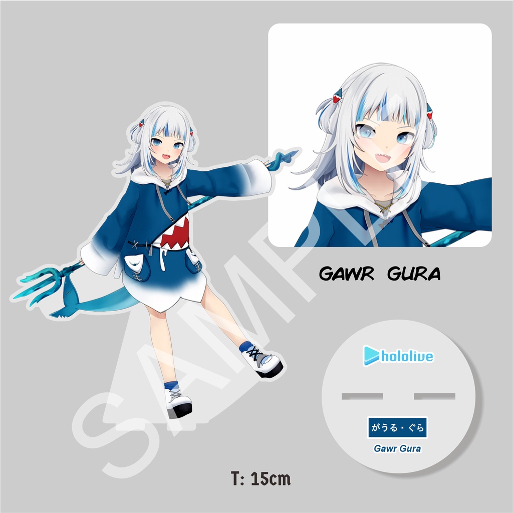 Jual Standee Hololive Akrilik UV | Acrylic Stand Action Figure Gawr Gura Pekora Kobo Kanaeru ...