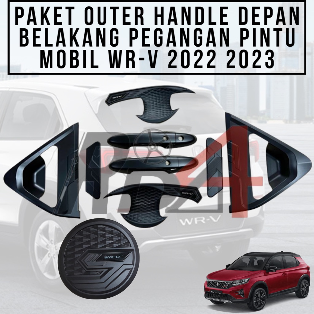 Jual Cover Handle Pegangan Pintu Mobil Honda WRV 2022 2023 Carbon Hitam ...