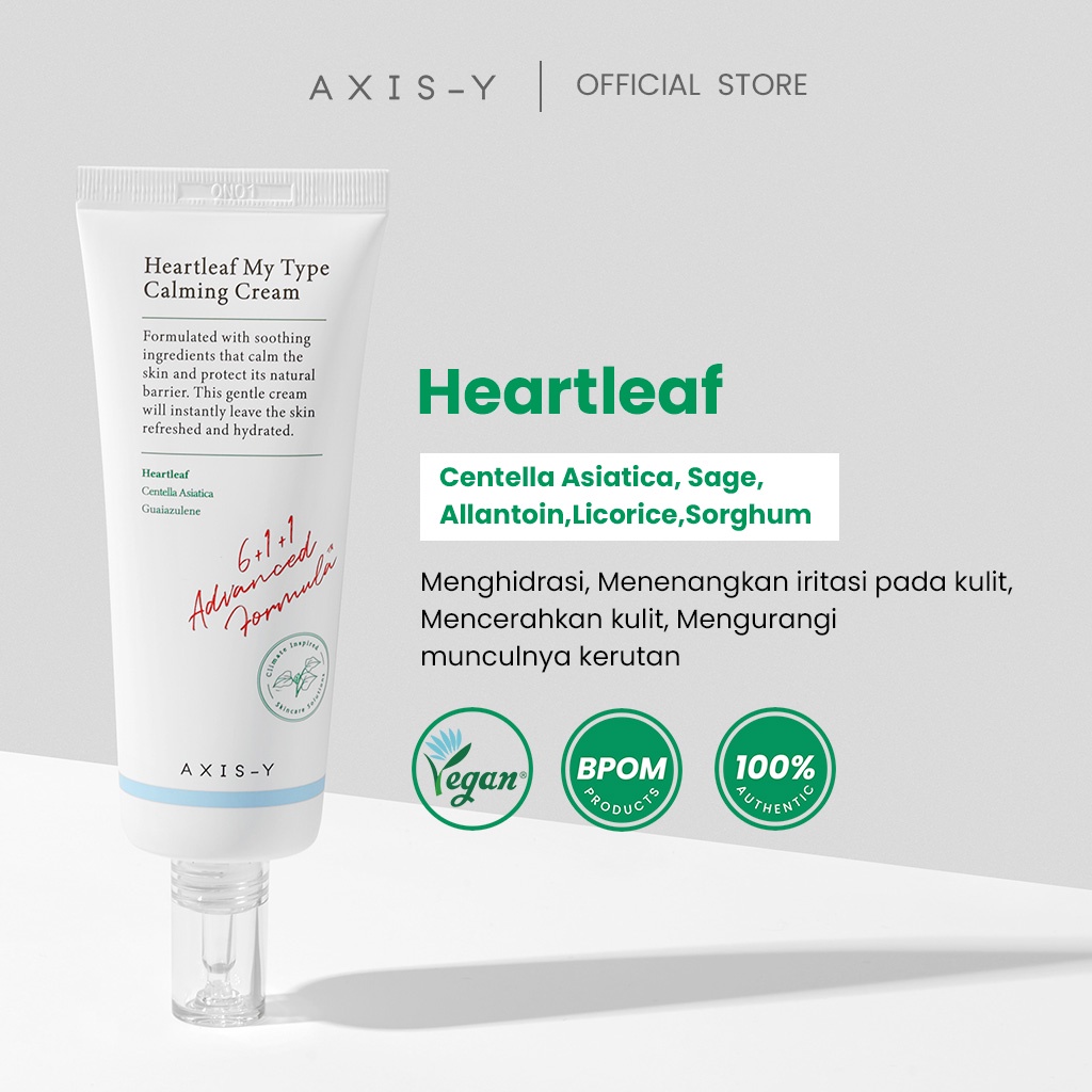 Jual AXIS-Y - Heartleaf My Type Calming Cream 60ml | Shopee Indonesia