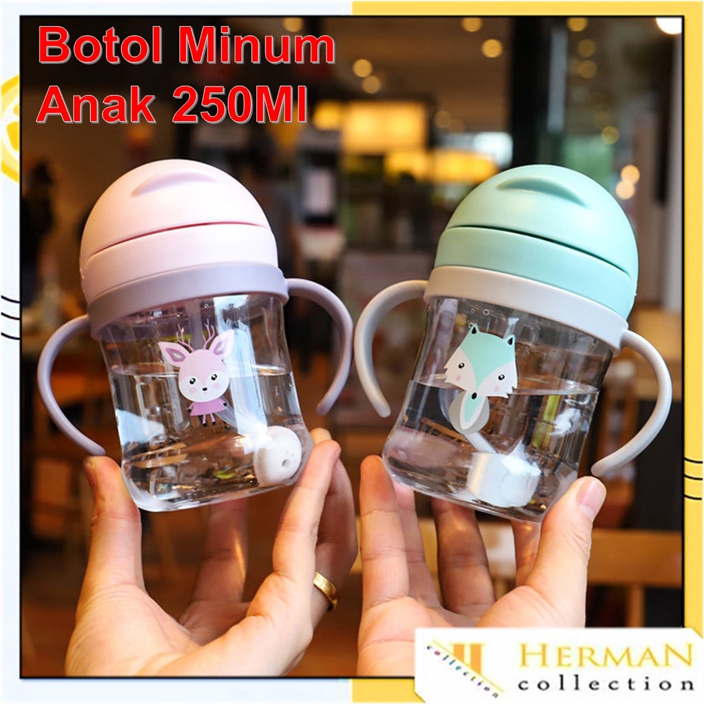 Jual HC Botol Minum Anak Viral 280ML Botol Air Minum Anak Bayi Karakter Hewan Gelas Anak Balita ...