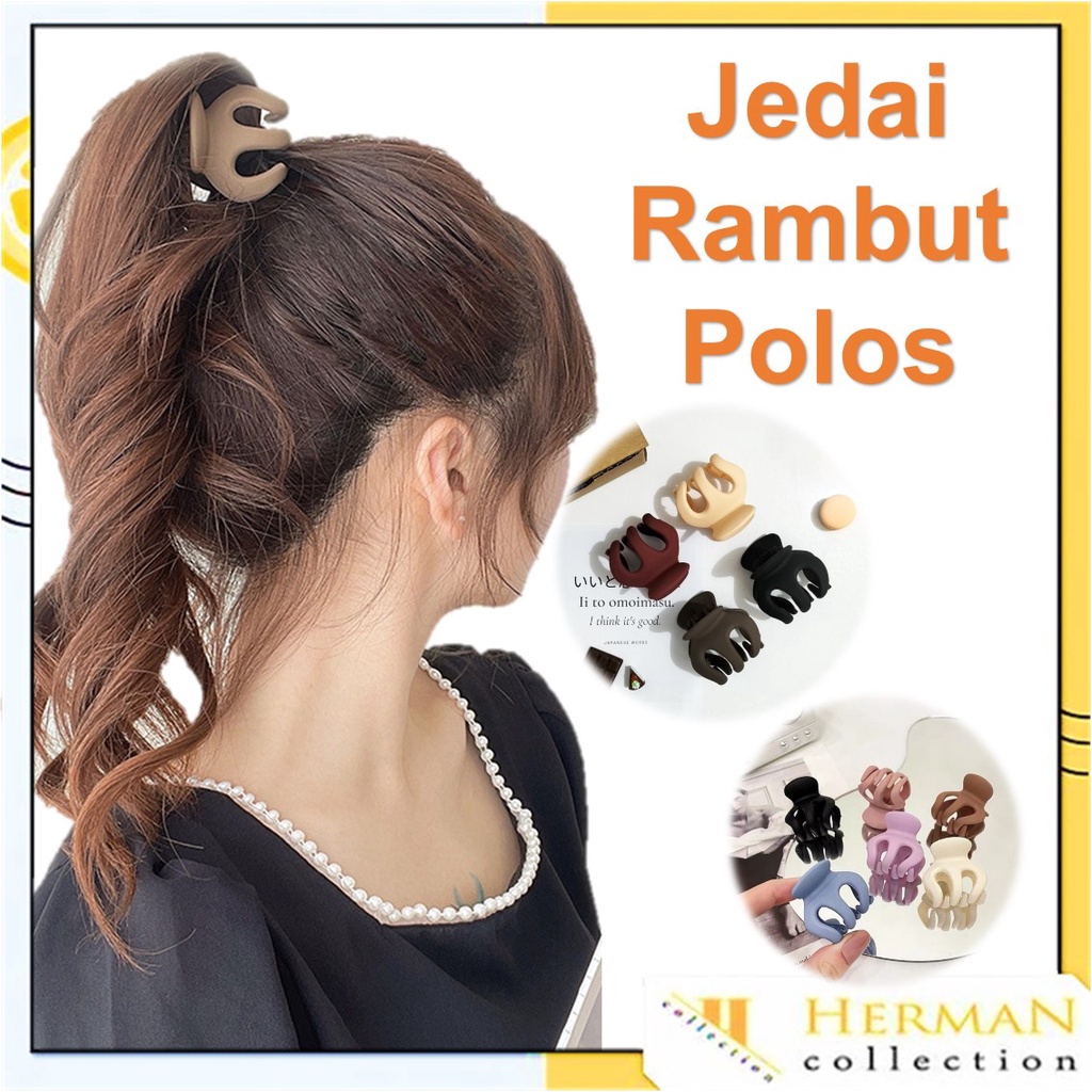 Jual HC Jepitan Rambut Model 3 Cakar Doff Jedai Haircules Wanita Bahan ...