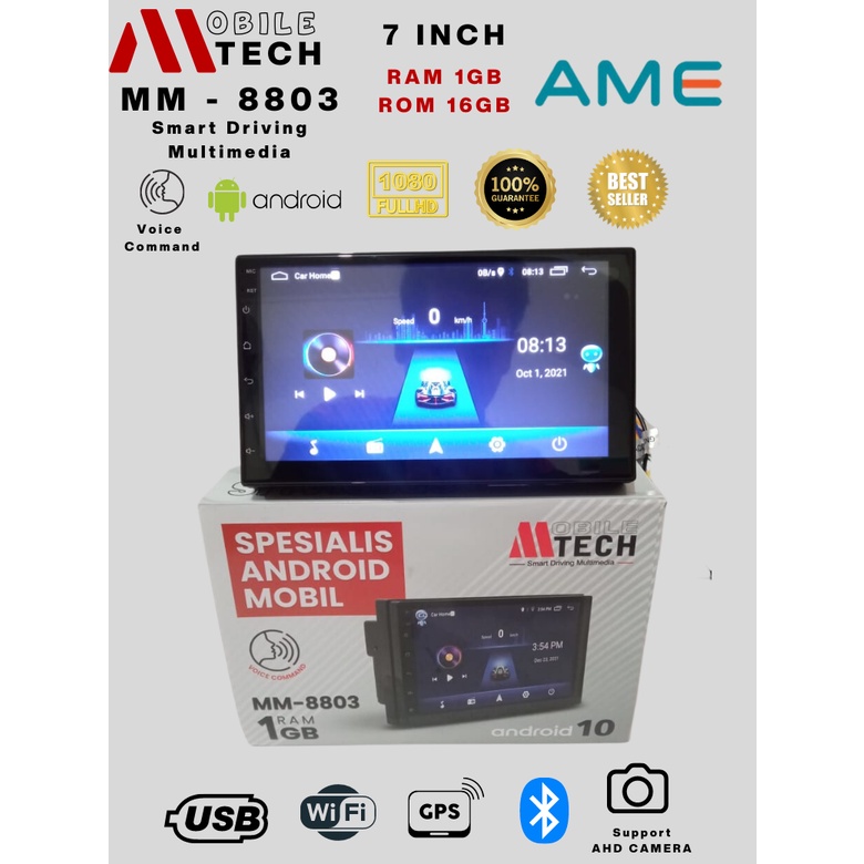 Jual Head Unit Android Mtech 7 Inch Mm 8803 Voice Command Ram 1gb Rom